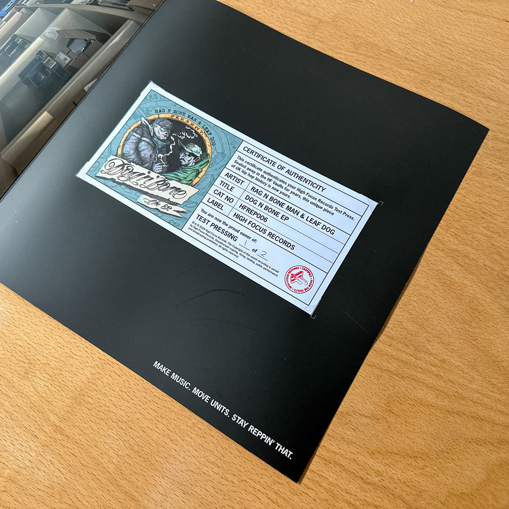Rag'n'Bone Man & Leaf Dog 'Dog N’ Bone EP' TEST PRESS (1 of 2) – High ...