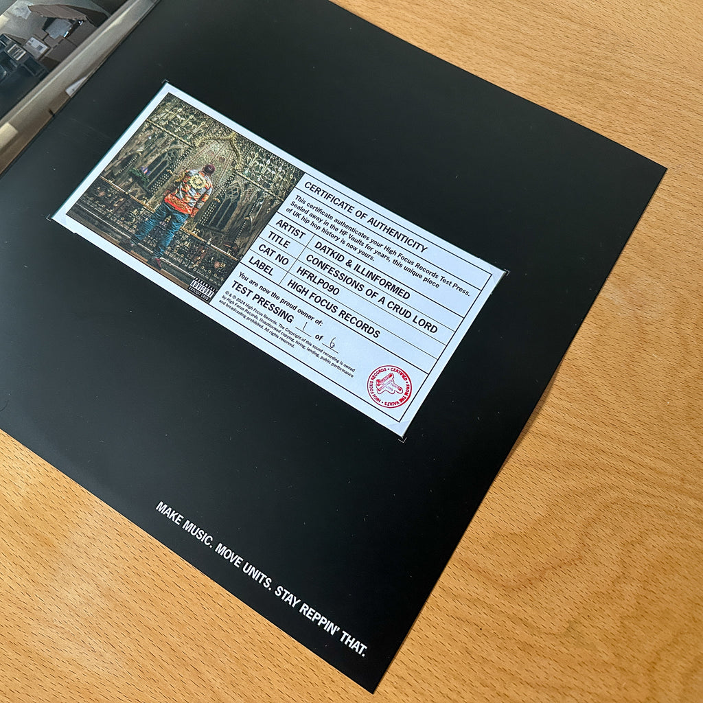 Datkid & Leaf Dog 'Confessions Of A Crud Lord' TEST PRESS (1 of 6 ...