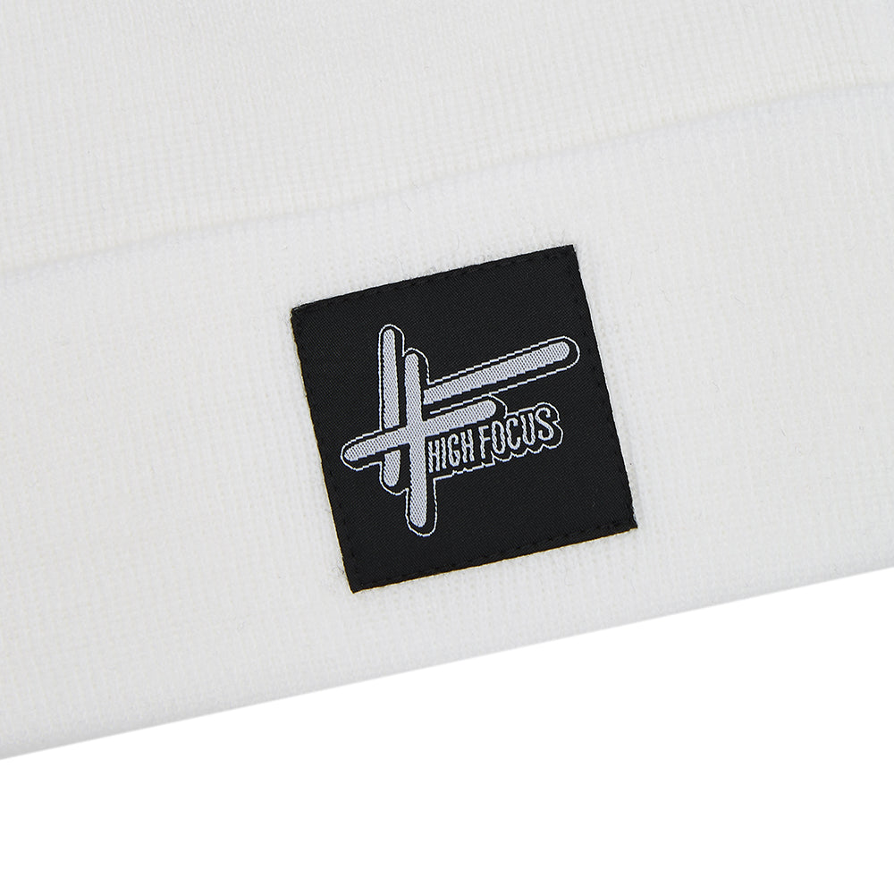 High Focus - White Beanie – High Focus Records Limited