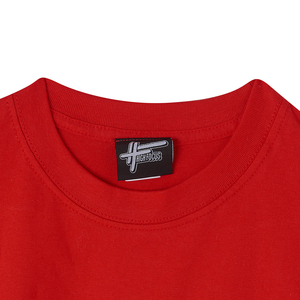 High Focus OG Logo T-Shirt // Red – High Focus Records Limited