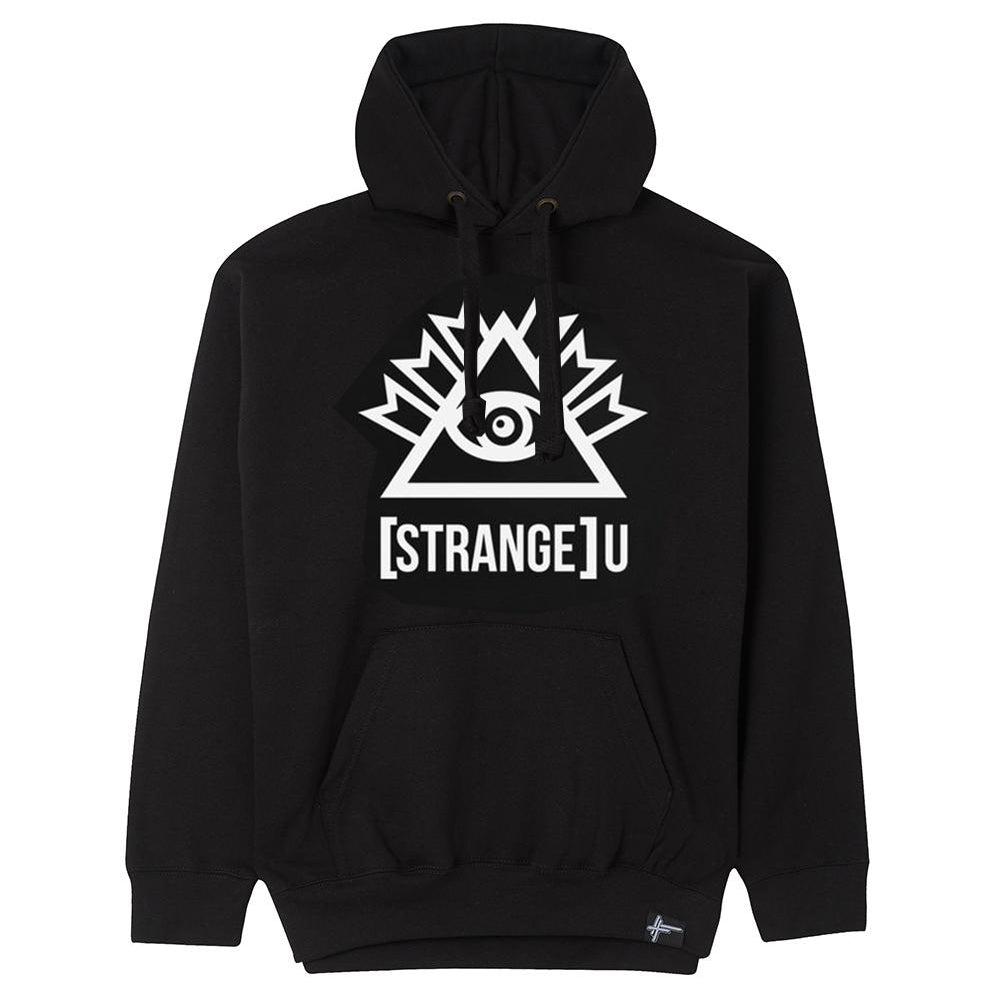 Strange U - Logo Hoodie / Black – High Focus Records Limited